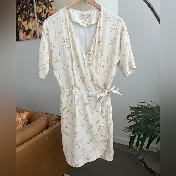 FRNCH | Dresses | Frnch Floral Print Wrap Dress | Poshmark